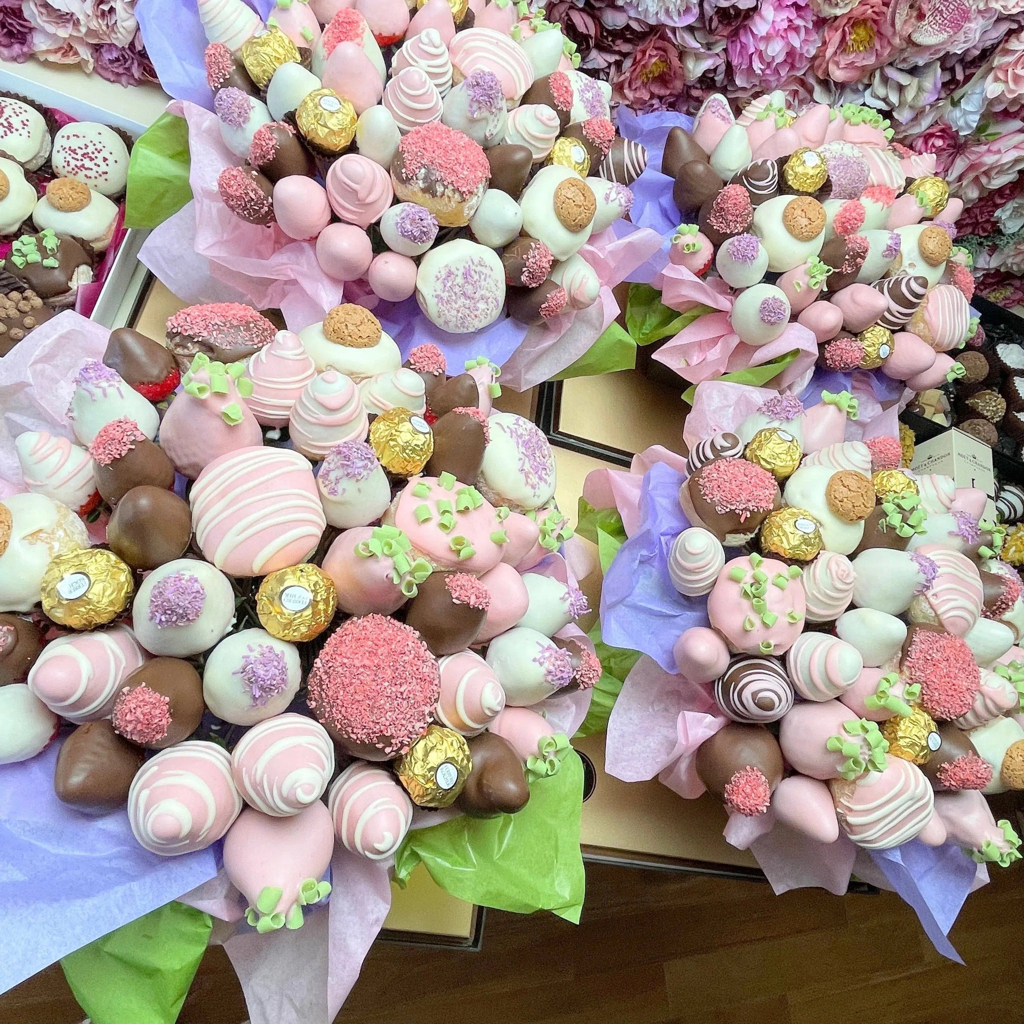 Valentines Day Donut Bouquets | Luxury Donut Hampers | Lunch Bunch