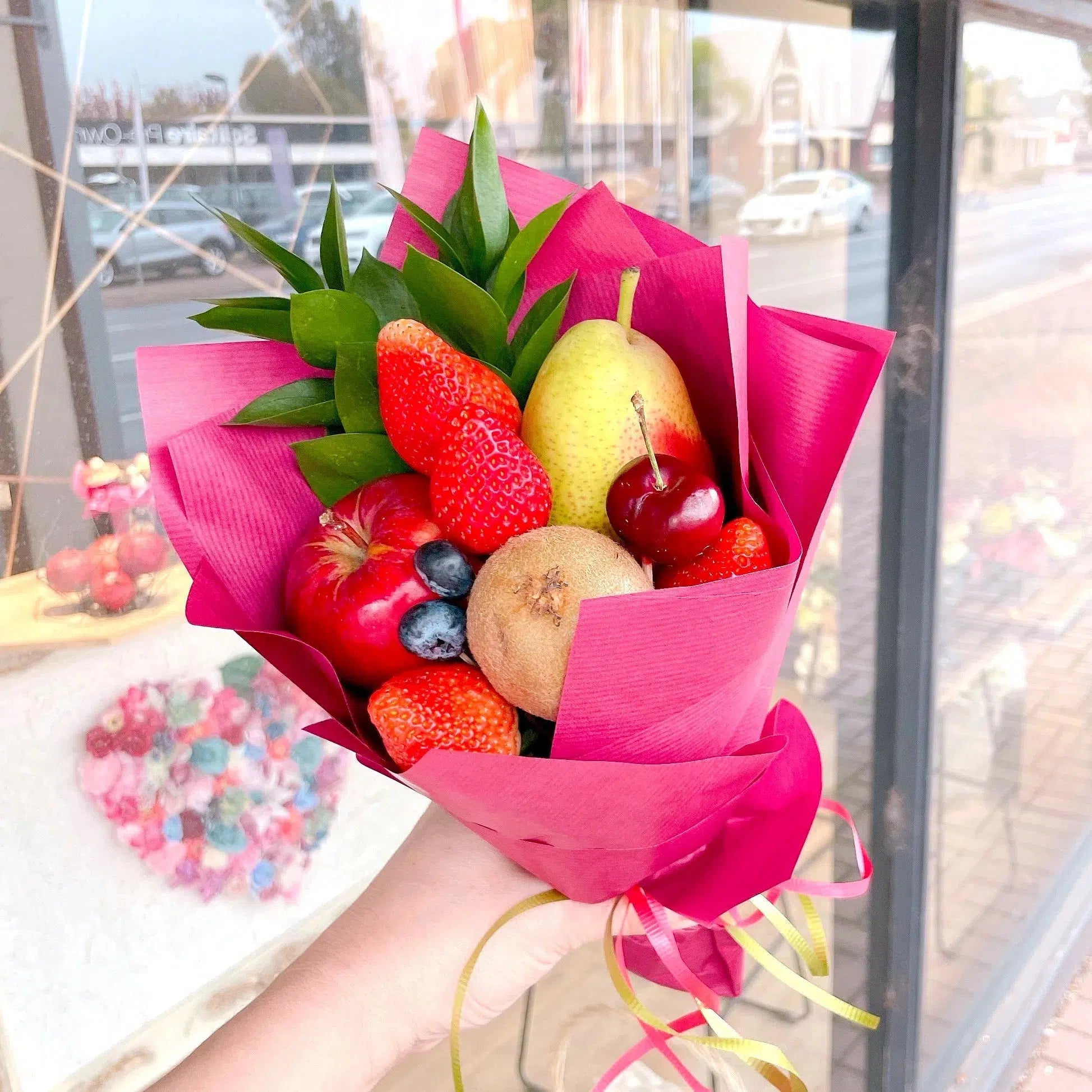 Mini Fruit & Berries Bouquet | Fresh Fruit Hamper | Fruit Gift Box ...