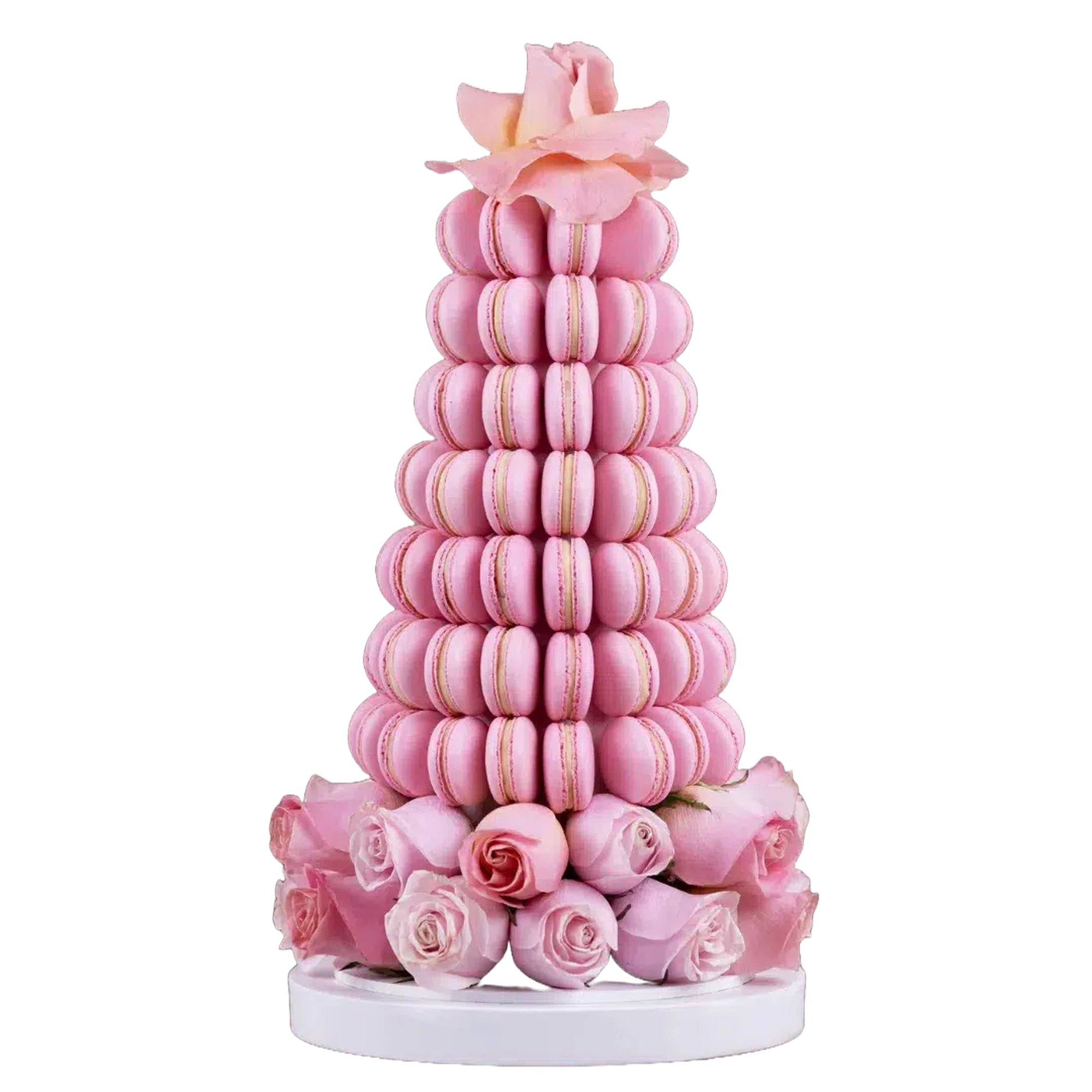 Pink Macaron Tower | Birthday Dessert Table Art | Lunch Bunch